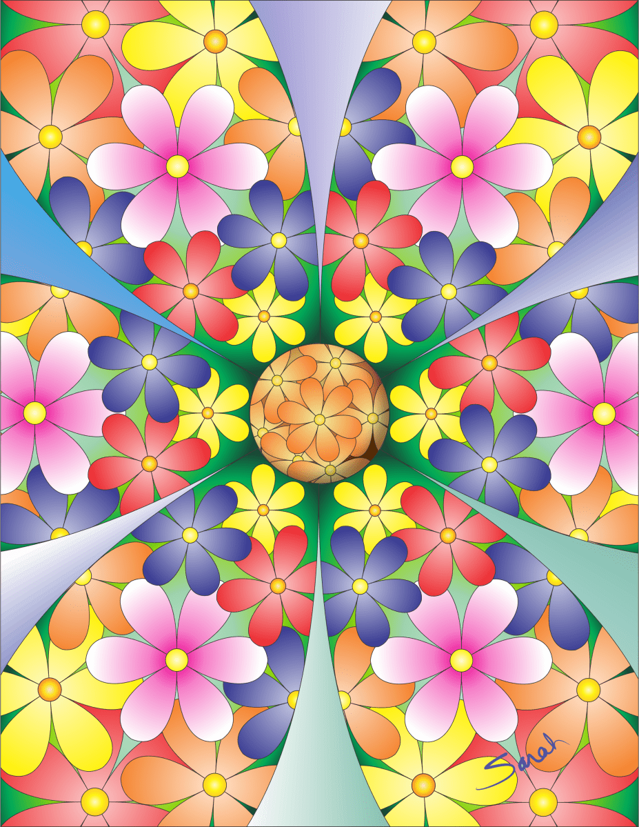 Flower Explosion – SarahCath's Art